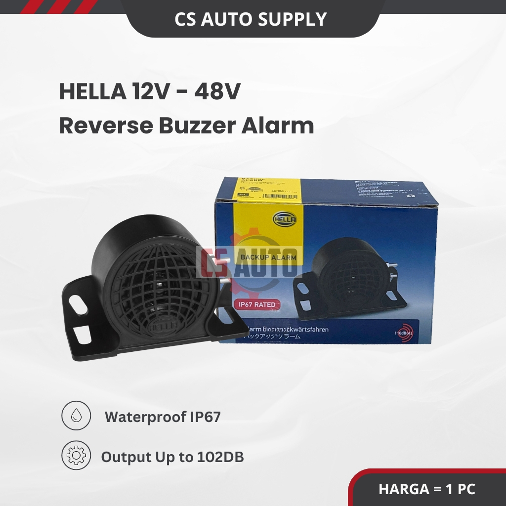 CS Genuine Hella Reverse Siren Buzzer Alarm Horn Beep Truck Lori Car ...