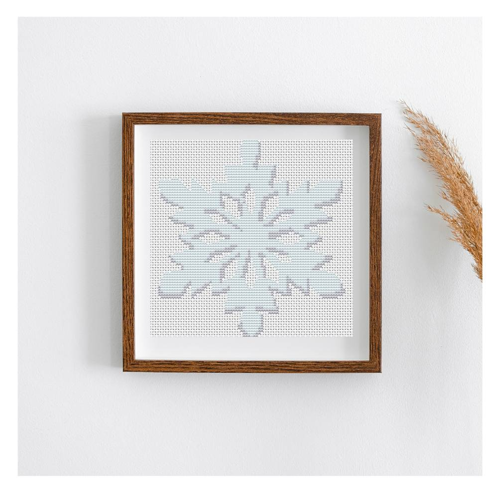 Snowflake Mini Cross Stitch Kit Beginner Embroidery DIY Full Set ...