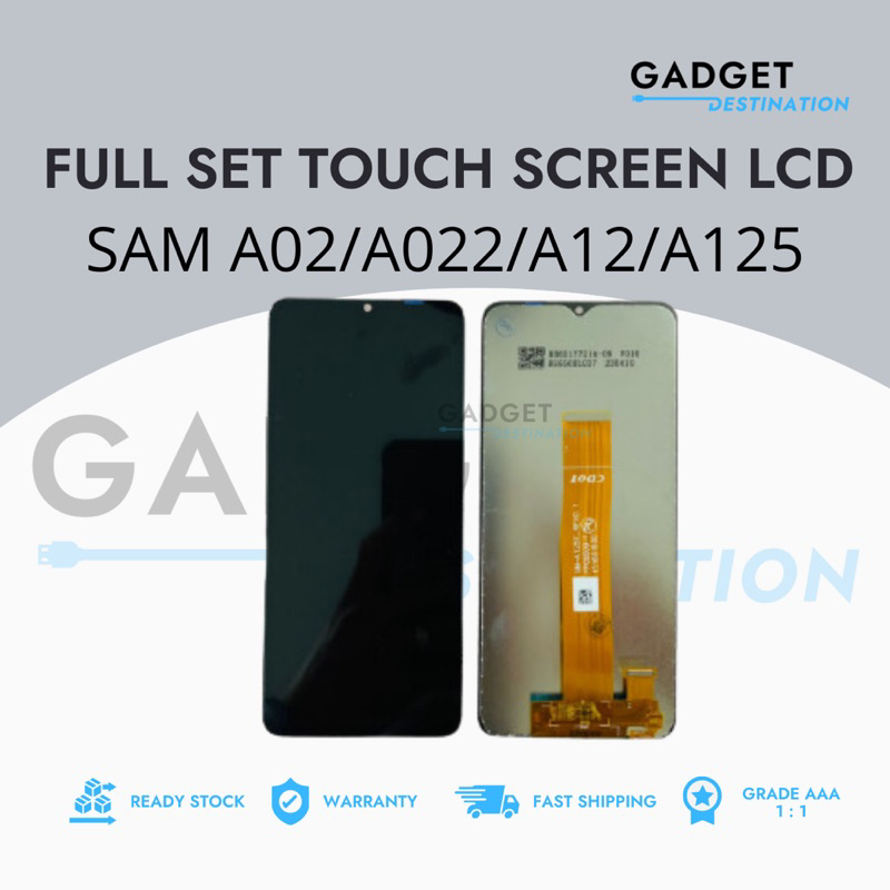 GADGET DESTINATION SAM A02 / A022 / A12 / A125 ORIGINAL Full Set LCD ...