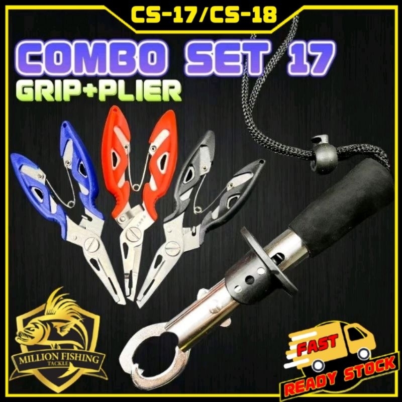 【Combo Set 17/Combo Set 18】Playar Pancing Grip Fish Fishing Gripper ...