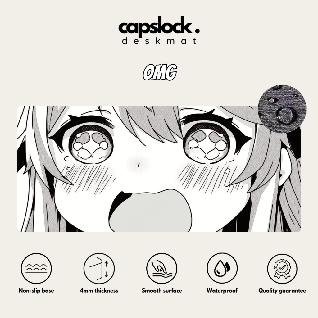 [FREE GIFT] Anime Girl Deskmat: OMG | Shopee Malaysia