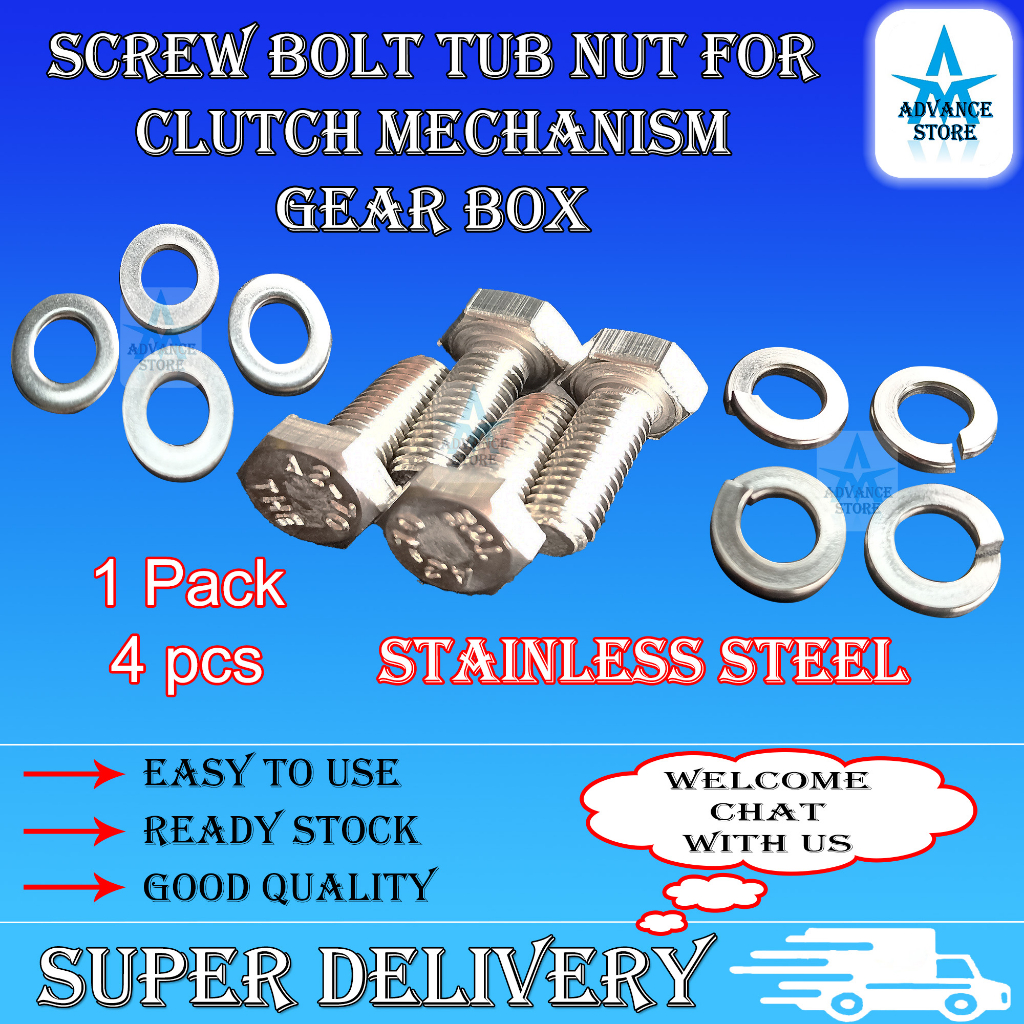 4pcs = Stainless Steel Toshiba Sharp Top Load Washing Machine Skru ...