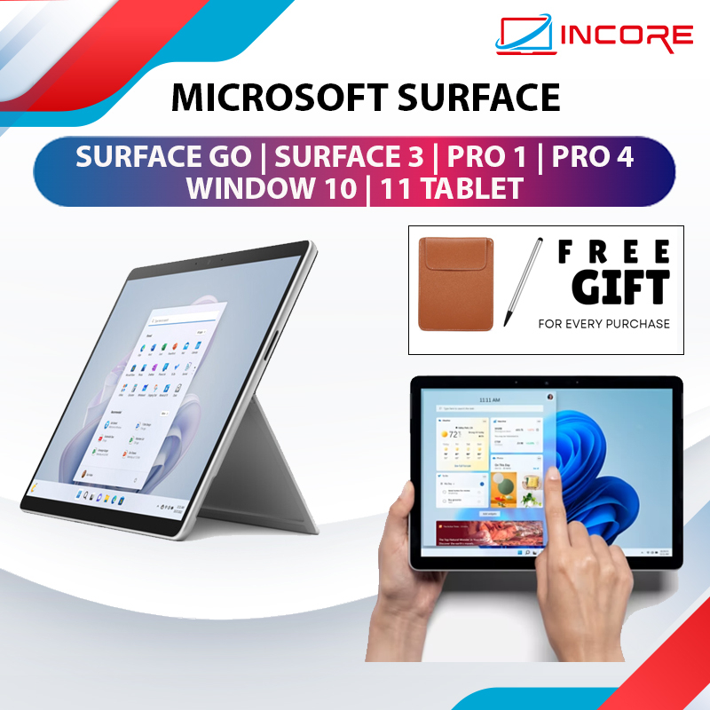 (Grade B Clearance) Microsoft Surface 3 RT Pro1 Pro2 Pro3 Pro4 Tablet - Intel 4GB 128GB 64GB Ram ...