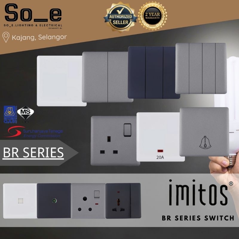 Imitos BR Series Switch White / Grey / Black Big Rocket Imitos Switch | Shopee Malaysia