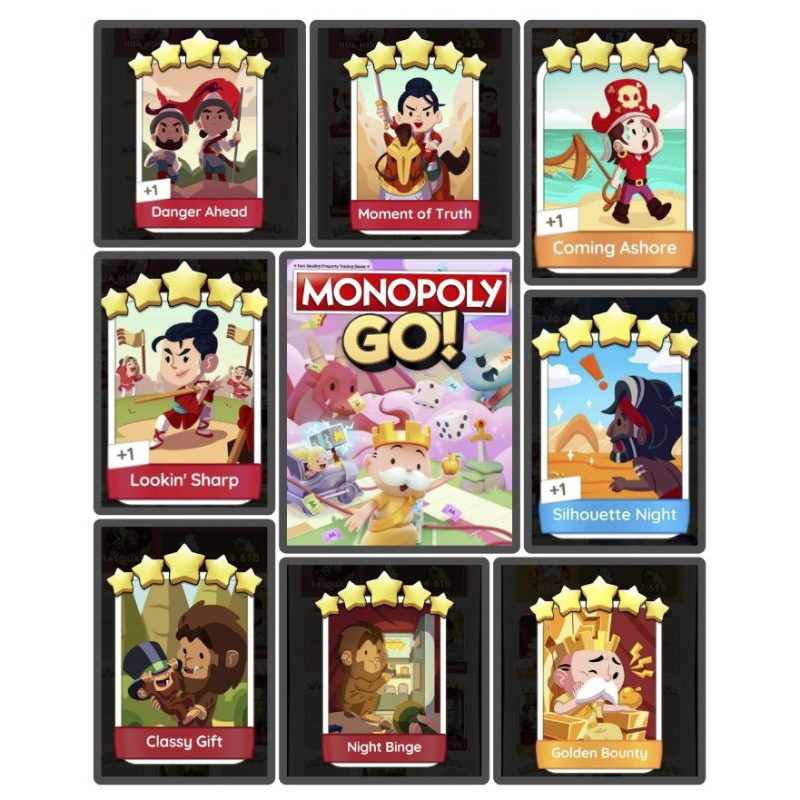 Monopoly Go! Sticker ⭐ Cheapest 4 n 5 star Ready Stock | Shopee Malaysia