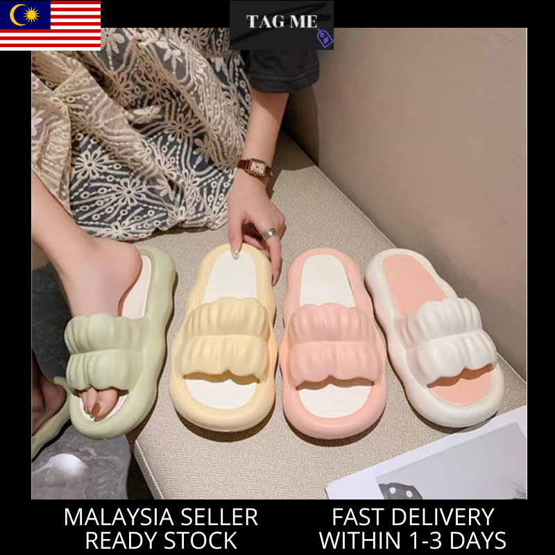 Cloud Cartoon Selipar Wanita Perempuan Women Slipper TMS41 | Shopee ...
