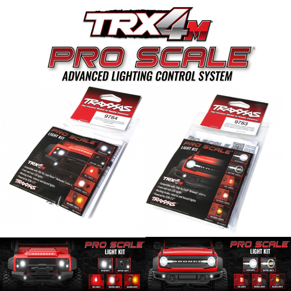 Traxxas TRX4m 1/18 Land Rover Defender 9784 Ford Bronco 9783 LED Light ...