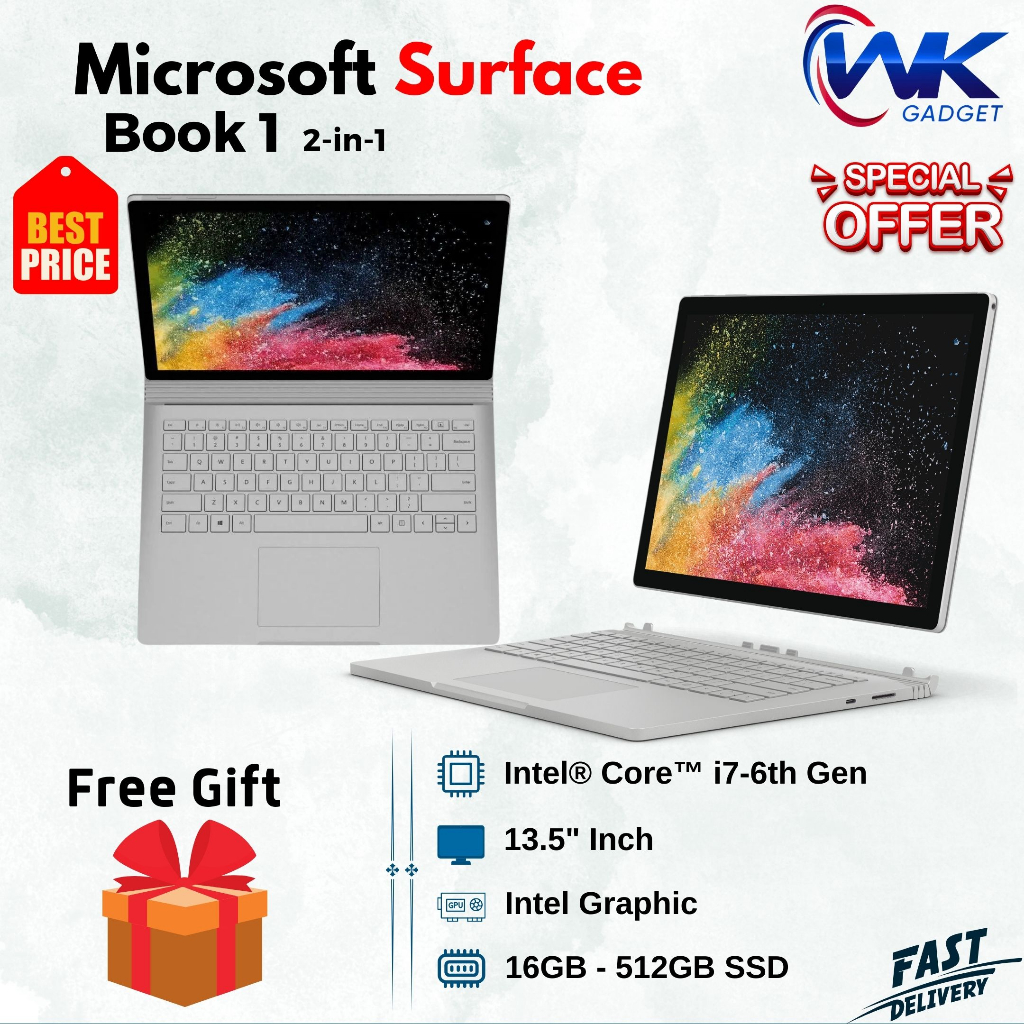 Surface Book | [ Core i5-6th Gen | Core i7-6th Gen ] | (UPTO) 16GB ...