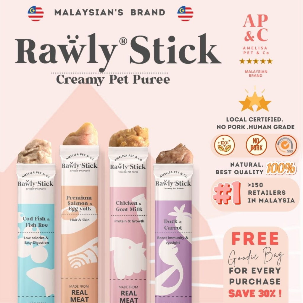 Amelisa Pet & Co. Rawly Stick Pet Puree (16g) | Shopee Malaysia