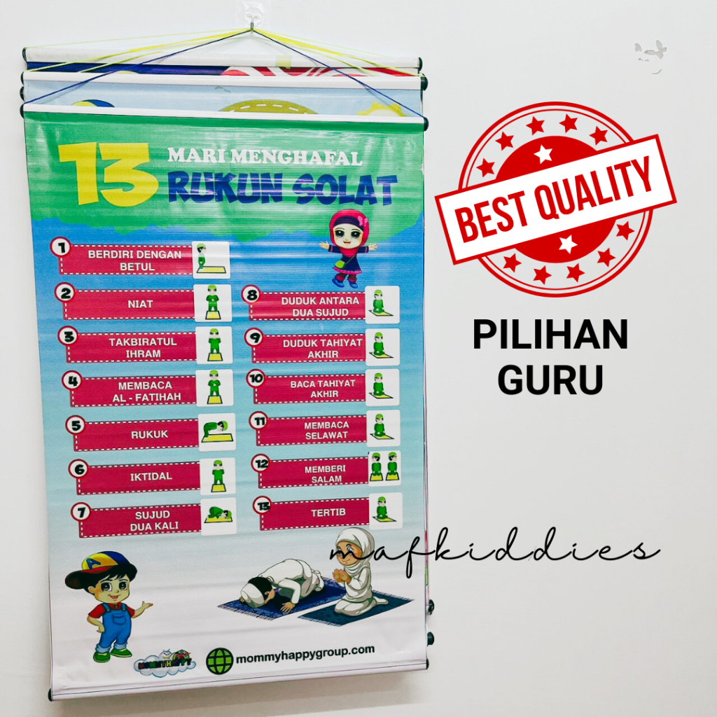 [ MOMMYHAPPY ] Bunting/Banner School- SIFIR/HURUF HIJAIYAH/RUKUN NEGARA ...