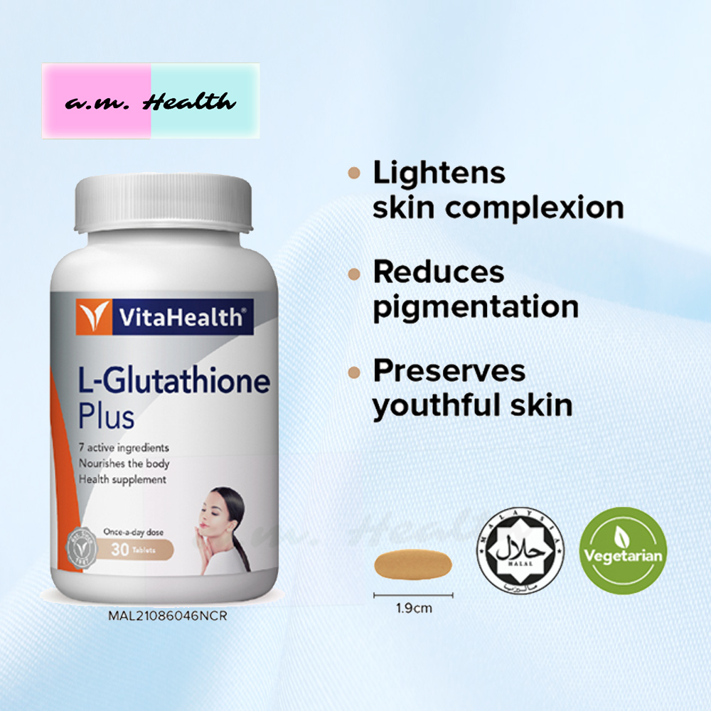 Vitahealth L-Glutathione Plus 30 Tablets One Bottle (Exp: 2-Mar-2027 ) | Shopee Malaysia