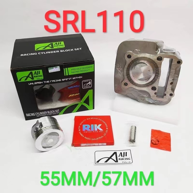 AJi RACING BLOCK BLOK SRL110 SRL115 LAGENDA 110 SRL 110 55MM 57MM 55 57 ...