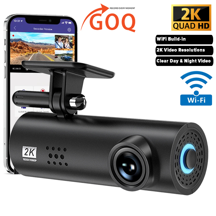 GOQ LF9 WiFi Dashcam Car Camera 2K (2304x1296 resolutions) QHD Video Recorder | Shopee Malaysia