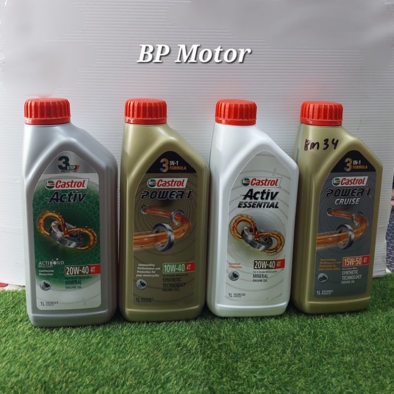 ORIGINAL CASTROL ENGINE OIL POWER 1 / ACTIV / ACTIV ESSENTIAL/ POWER 1 ...