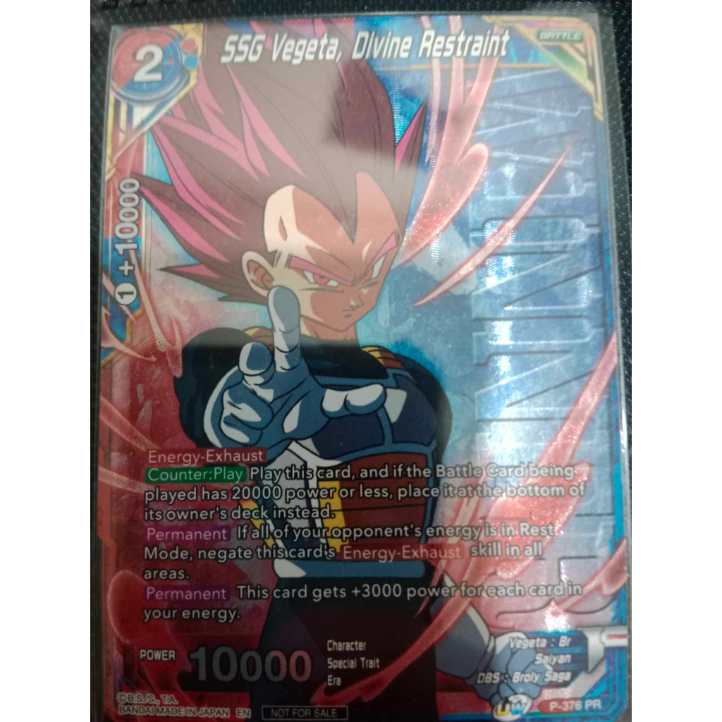 SSG Vegeta, Divine Restraint (Tournament Pack Vol. 7) (Winner) | Shopee ...