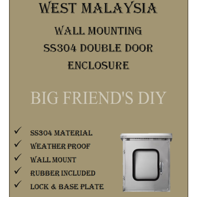 IP65 SS304 weatherproof enclosure wallmount box distribution enclosure ...