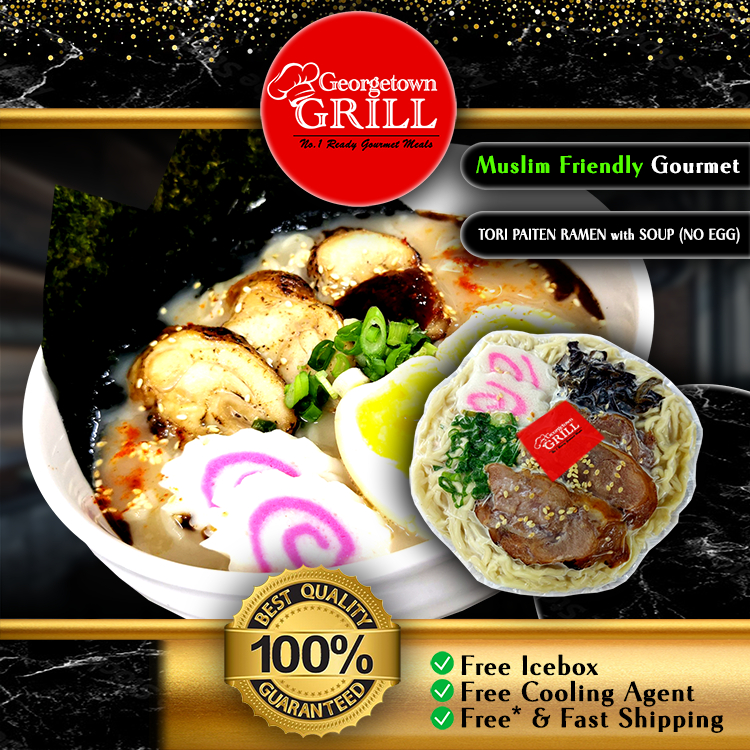 PAITAN RAMEN with Chicken ChaSu Georgetown Grill, broth boiled over 8 ...