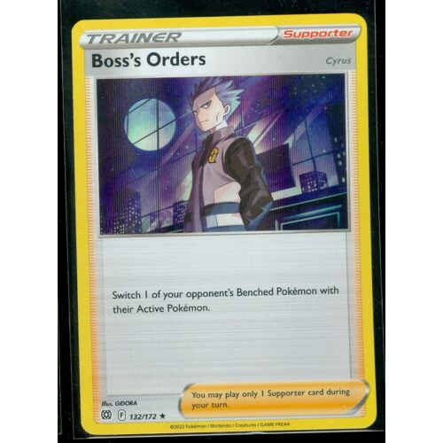 POKEMON BOSS'S ORDERS (CYRUS) 132/172 RARE HOLO - BRILLIANT STAR ...