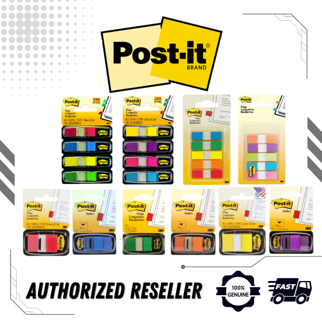3M Post-it Flags Small with Dispenser | Shopee Malaysia
