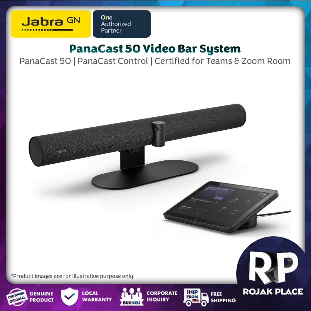 Jabra PanaCast 50 Video Bar System All-In-One Conference Meeting System ...