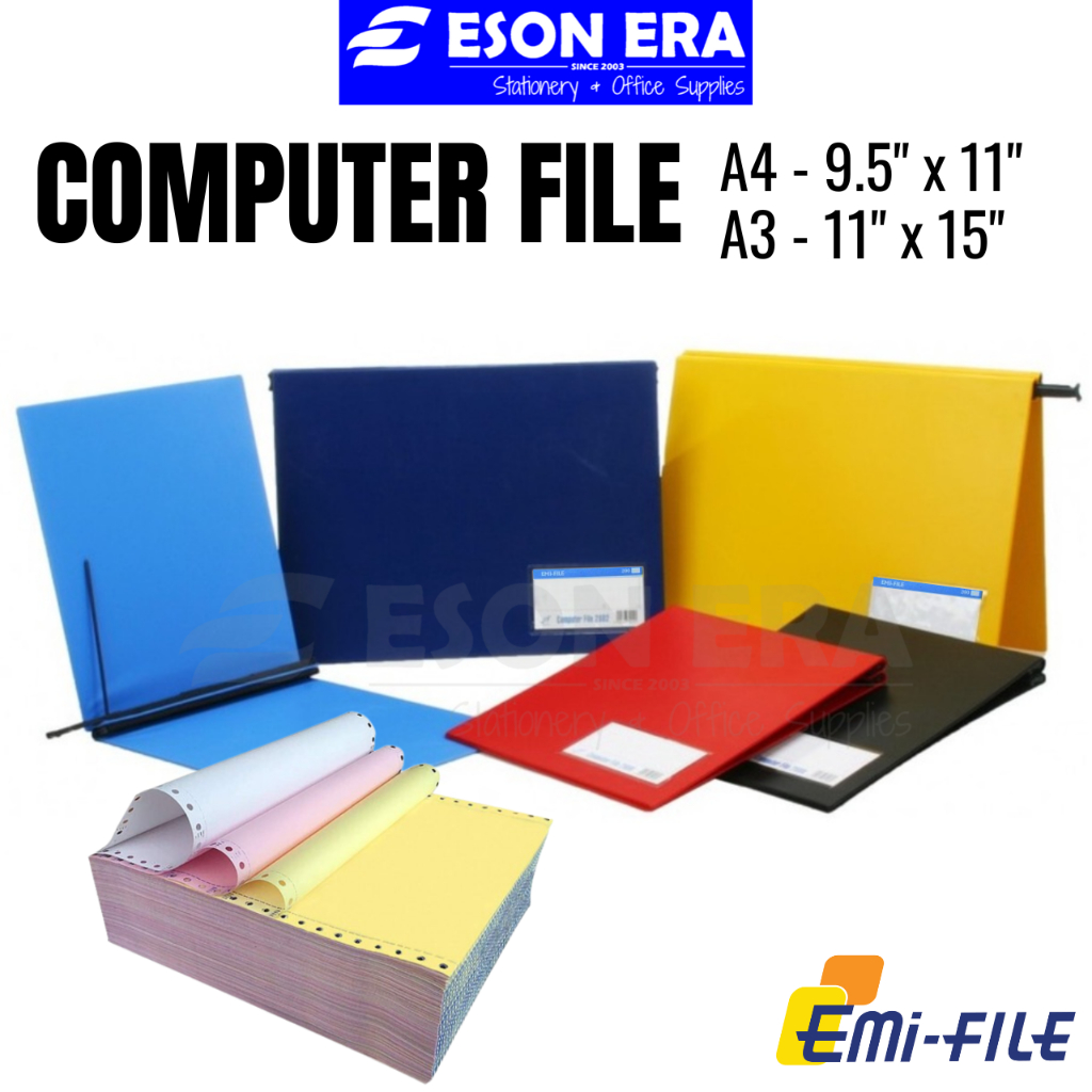 EMI Computer File PVC A4 800 Computer Foam File | Shopee Malaysia