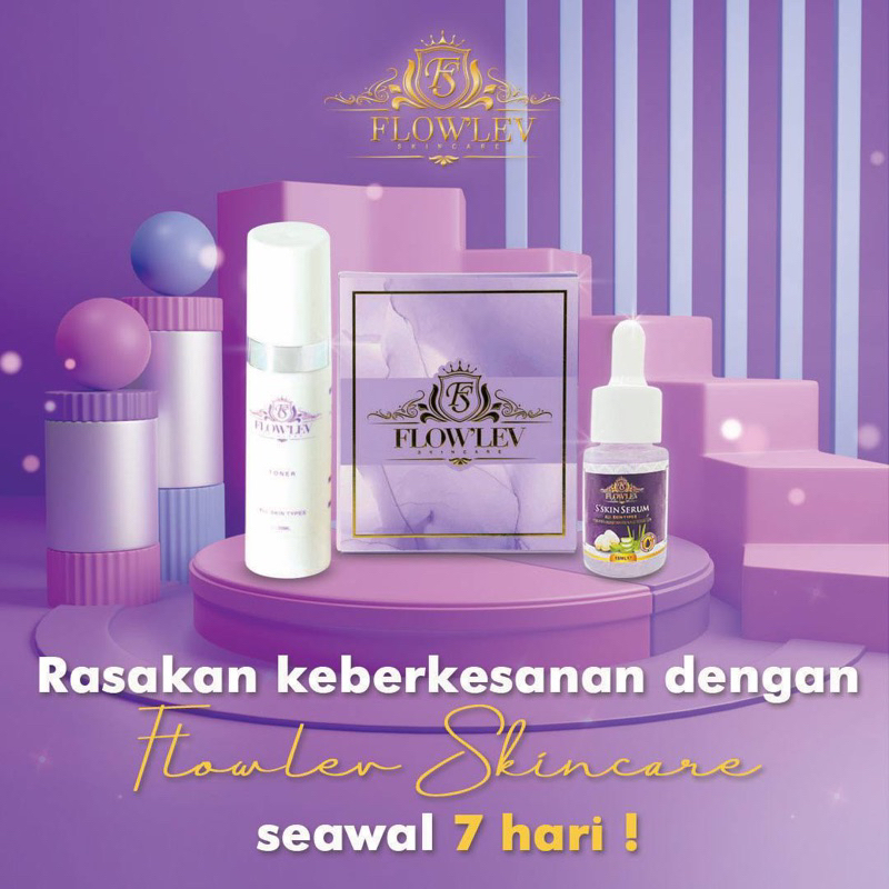 FLOWLEV SKINCARE COMBO SERUM PINKISH ORIGINAL HQ ~ READY STOCK | Shopee ...