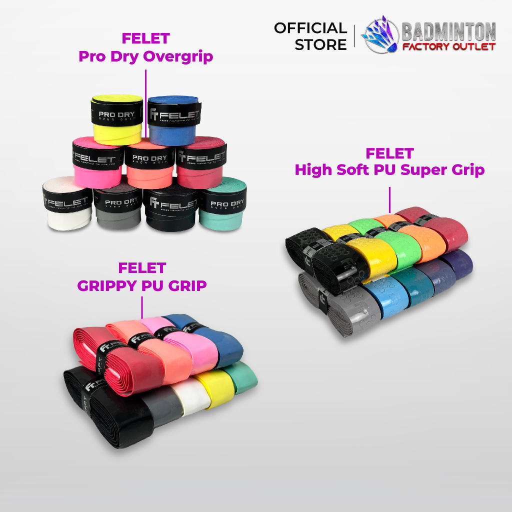 FELET High Soft PU Super /Grippy PU / Pro Dry Overgrip Original ...