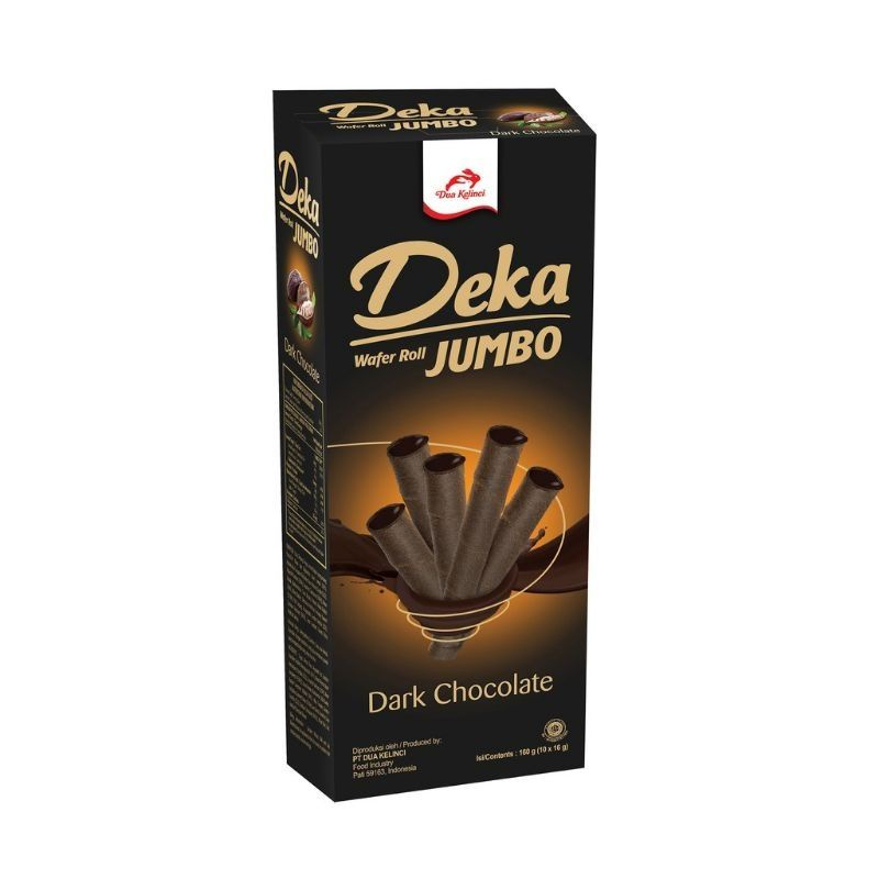 Deka Wafer Roll Jumbo Dark Chocolate (140g) | Shopee Malaysia