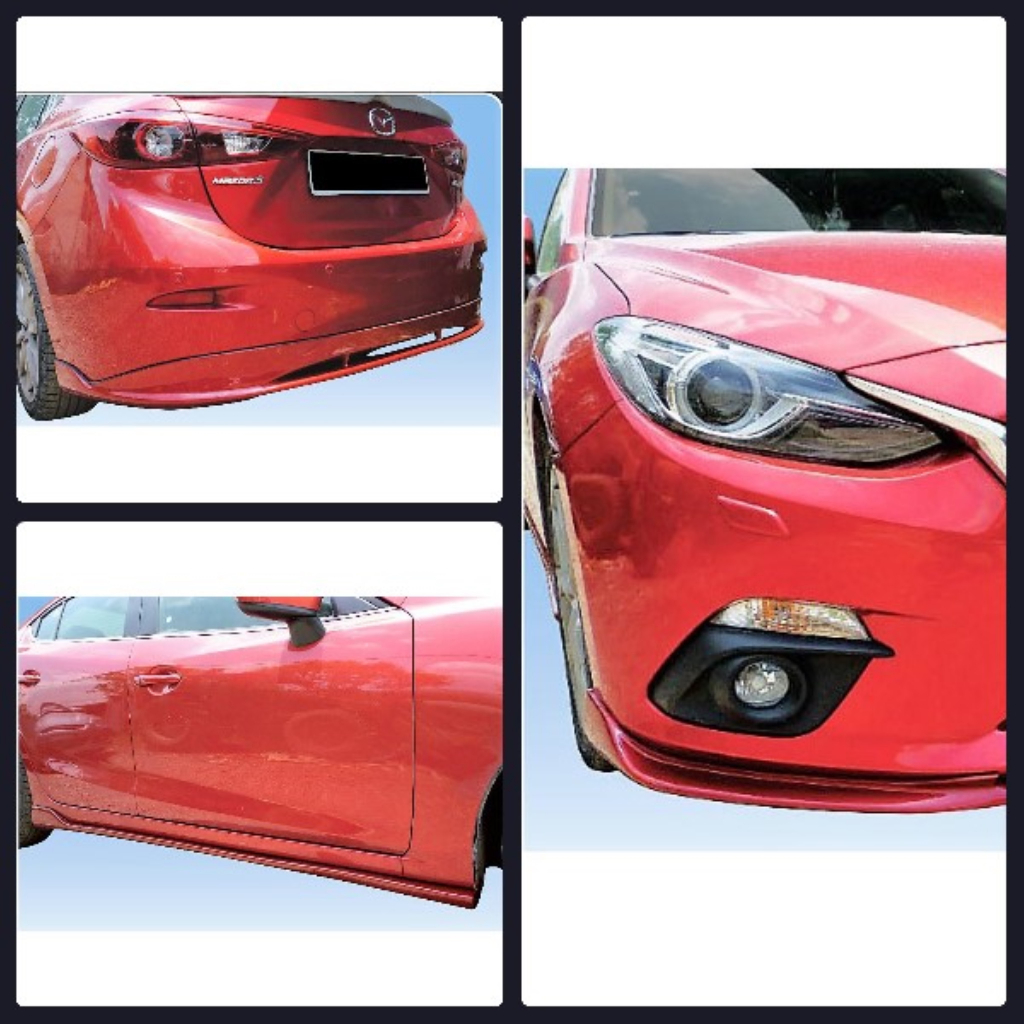 3rd Generation Mazda 3 OEM Skirting Body Kit PU Ready Stock | Shopee ...