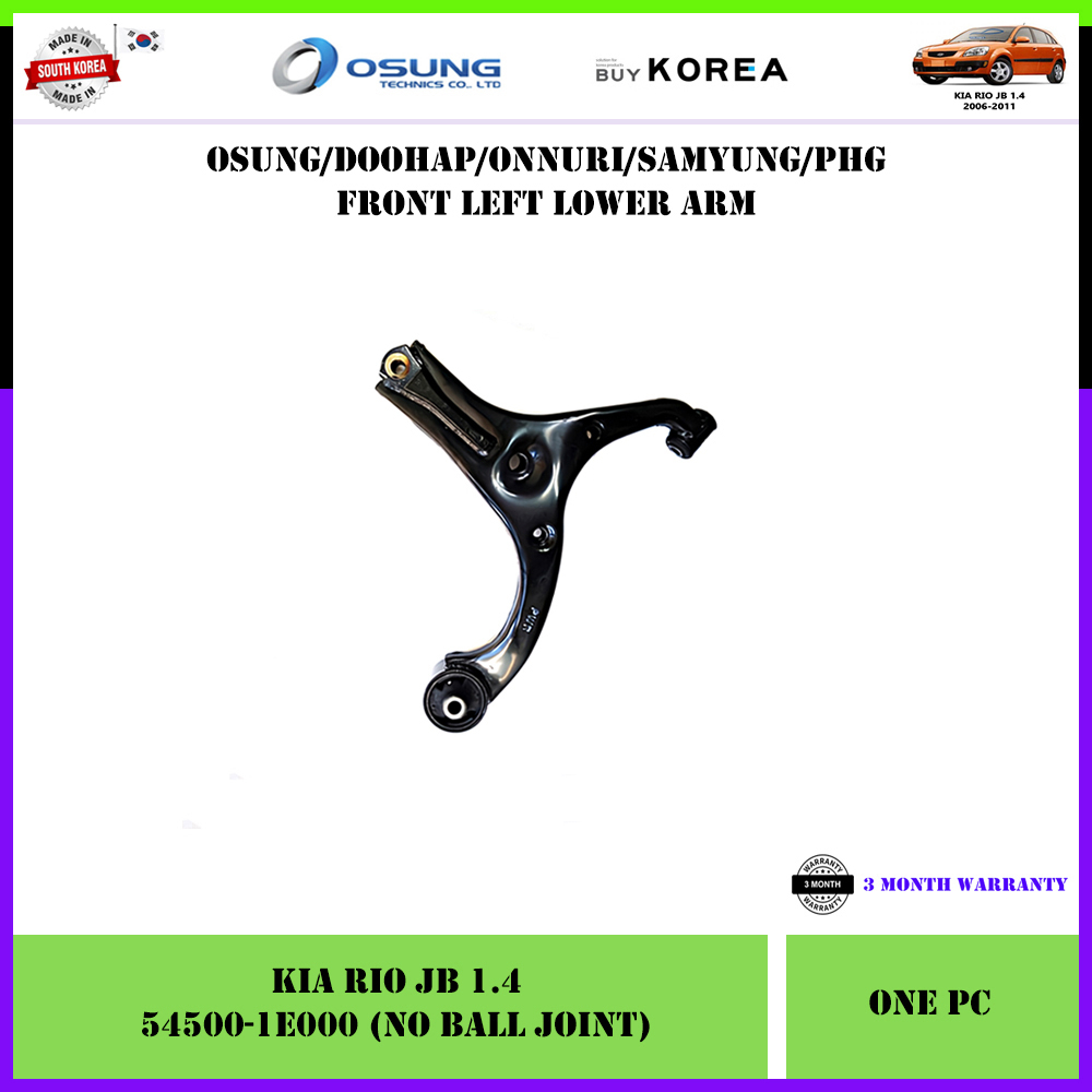 Kia Rio JB 1.4 2005-2011 Front Suspension Lower Arm No Ball Joint (Left ...