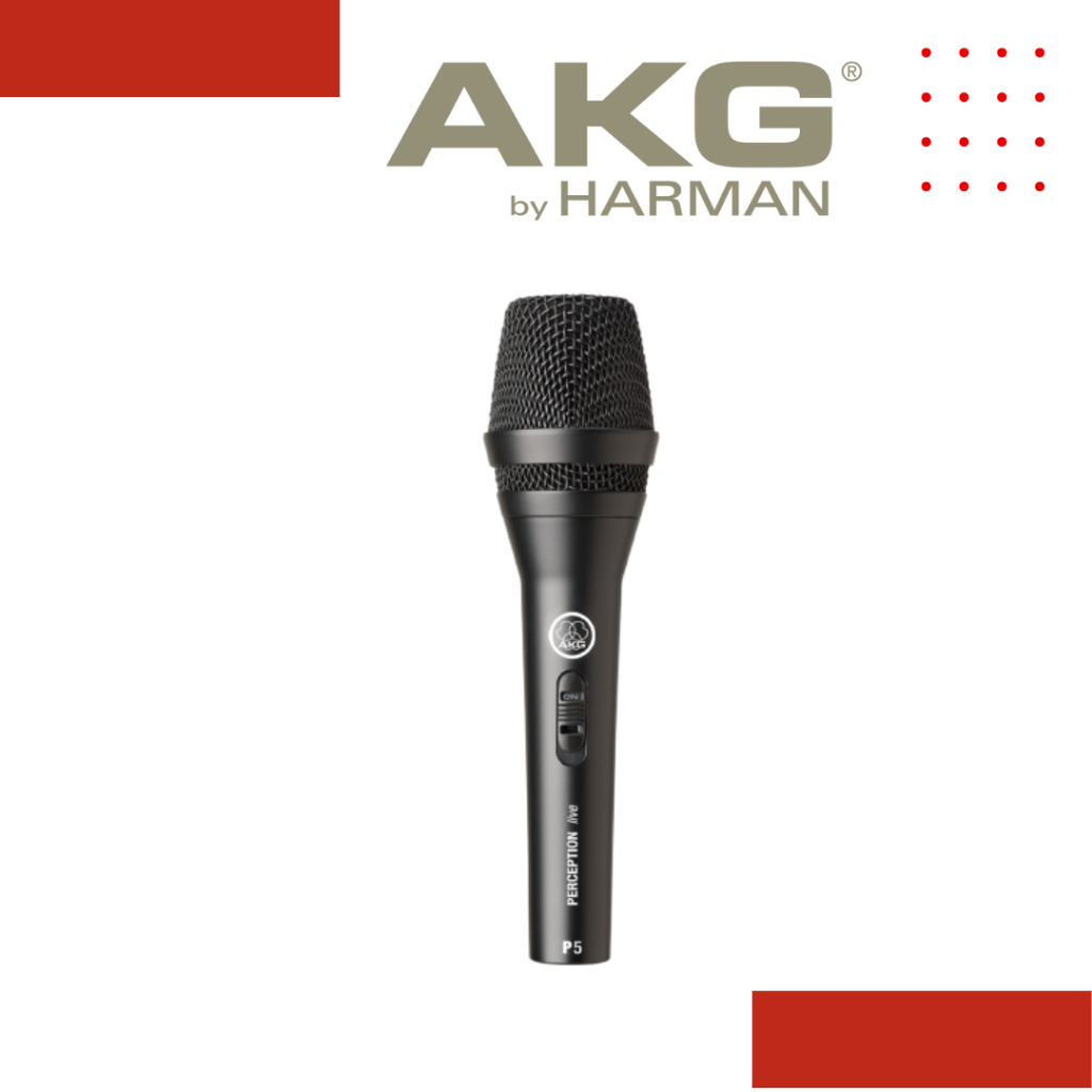 AKG P5S High-performance dynamic vocal microphone with on/off switch ...