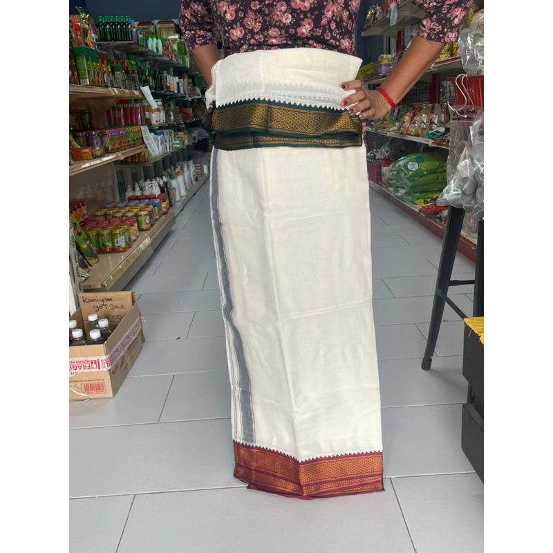 Cotton Dhoti vesti Vesthi For Man | Shopee Malaysia