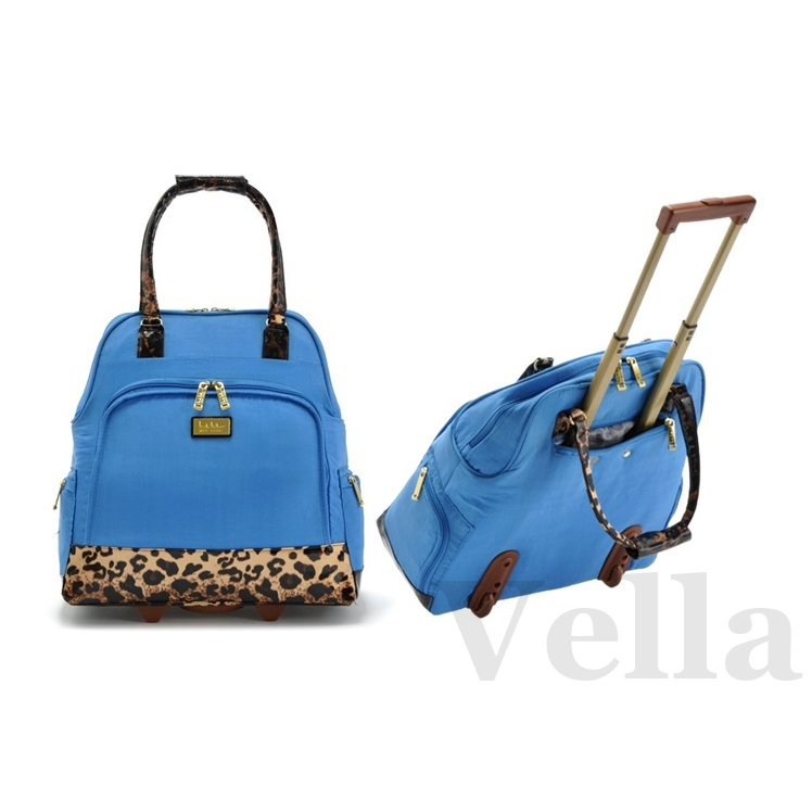 VELLA Hight Quality Beg Baju Roda Nylon Shoulder Women Luggage Duffel ...