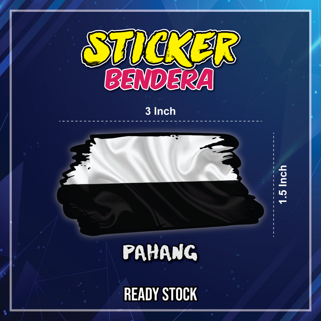STICKER BENDERA NEGERI PVC KALIS AIR | Sticker Motor & Kereta | Shopee ...