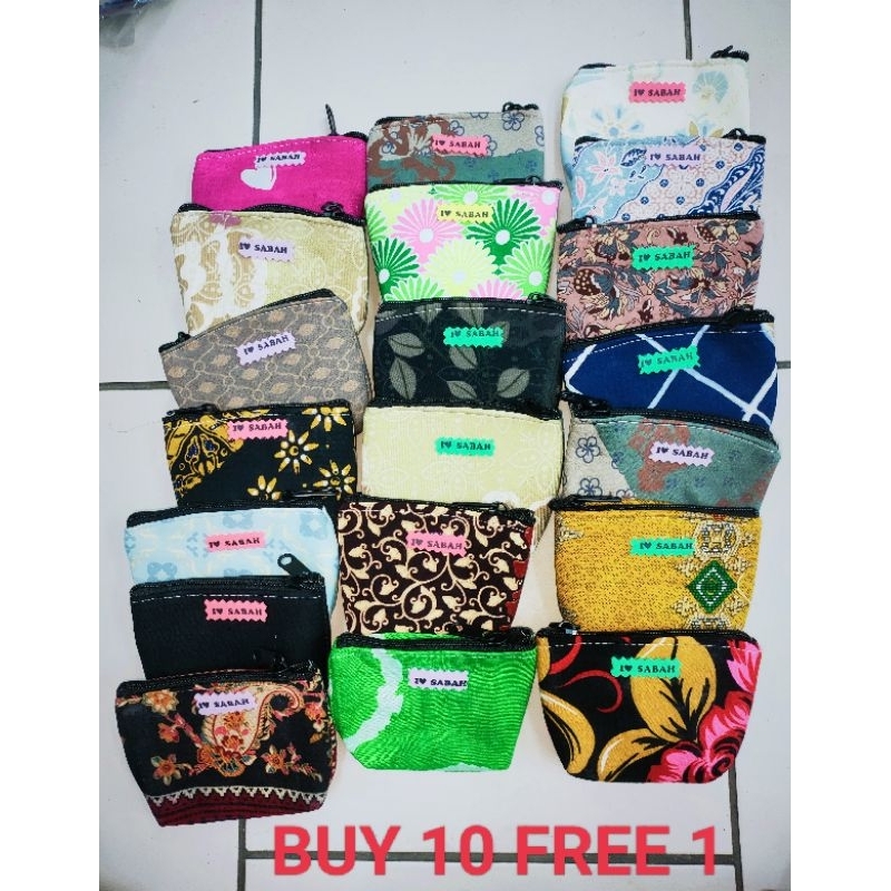 DOMPET DUIT SYILING KAIN BATIK I 💕 SABAH 1 pcs(buy 10 free 1 pcs ...