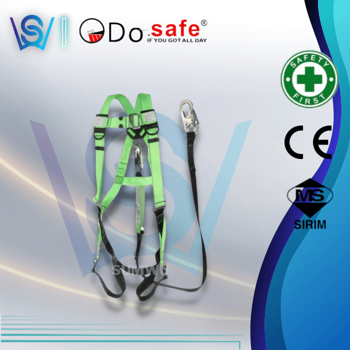 SAFETY BELT FULL BODY HARNESS Polyster Reflective Jobsite Keselamatan ...