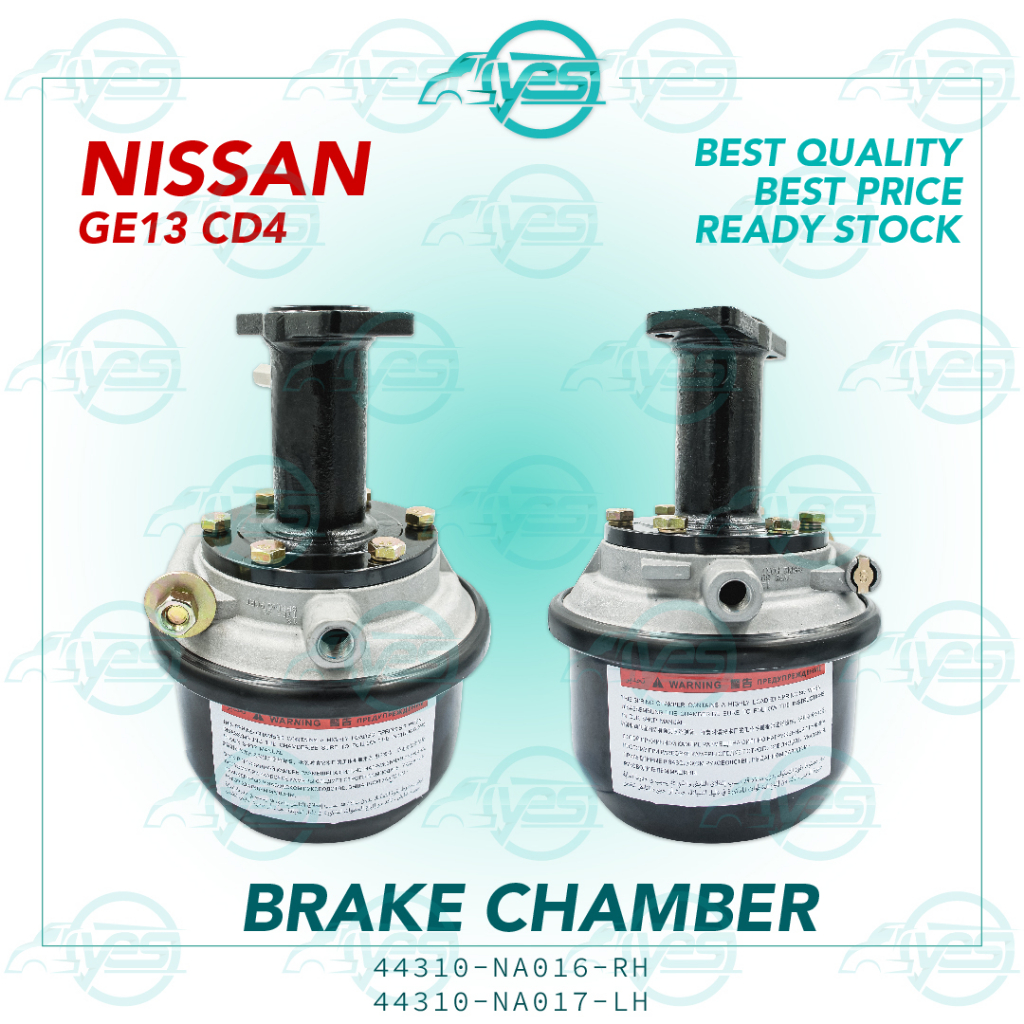 NISSAN GE13 CD4 BRAKE CHAMBER RH/LH SHORT 4"3/4 120M TRUCK LORRY 44310 ...