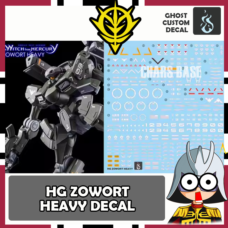 COPY GHOST DECAL HG ZOWORT HEAVY DECAL | Shopee Malaysia