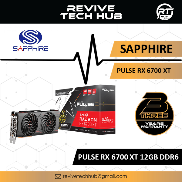 Sapphire RX 6700 XT PULSE GAMING 12GB GDDR6 192bit ATI AMD Radeon ...