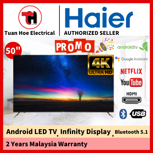 HAIER H50K66UG PLUS 50 inch 4K Android LED TV | Shopee Malaysia