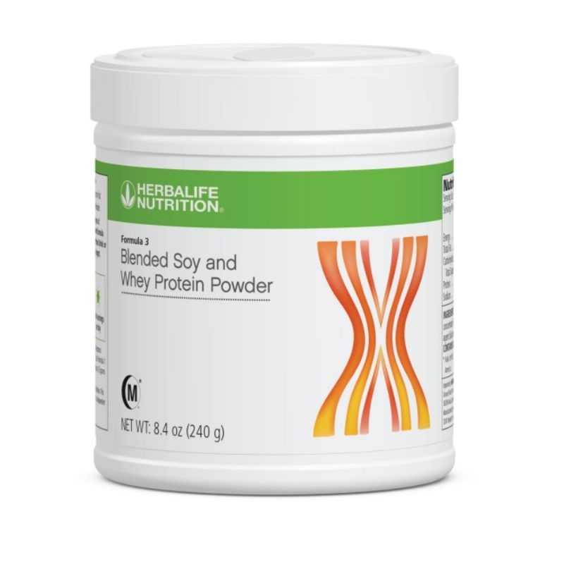 Herbalife Formula 3 Blended soy and whey protein powder 240g | Shopee ...