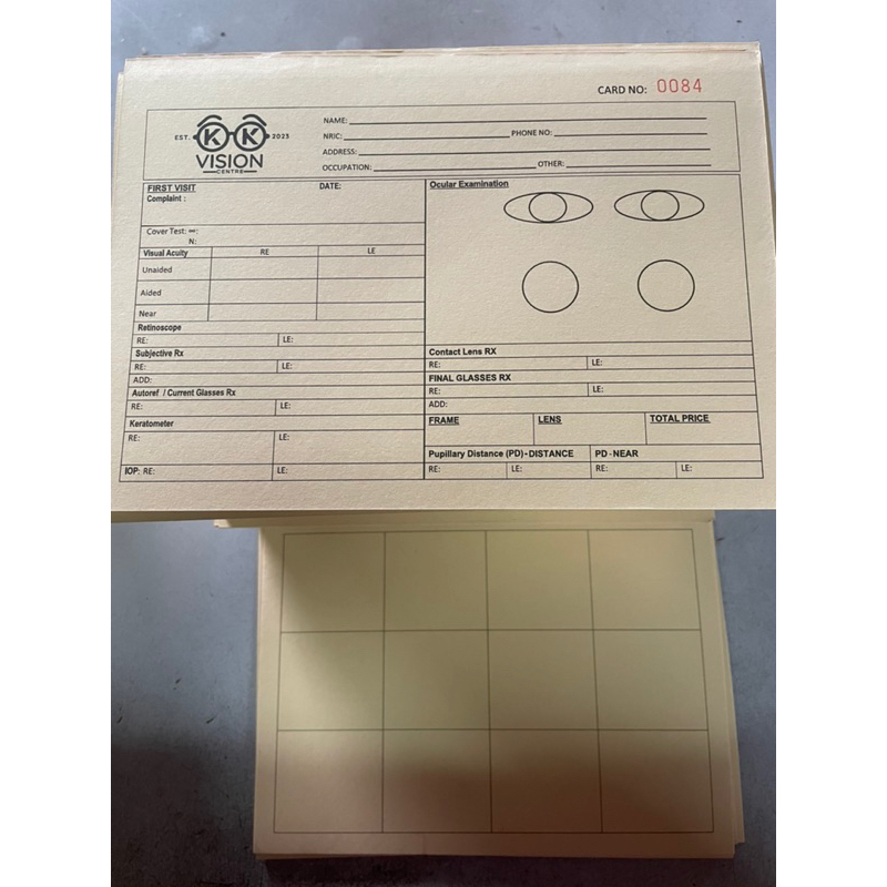 CUSTOM STOCK CARD KAD STOK MANILA KAD 200pcs 220gsm | Shopee Malaysia