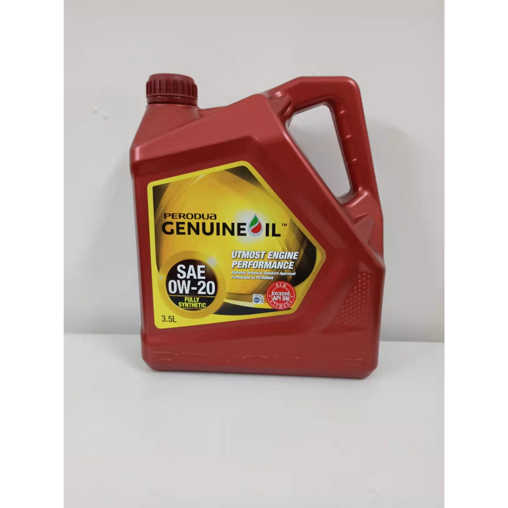 PERODUA SAE 0W-20 FULLY SYNTHETIC ENGINE OIL 0W20 3.5L | Shopee Malaysia