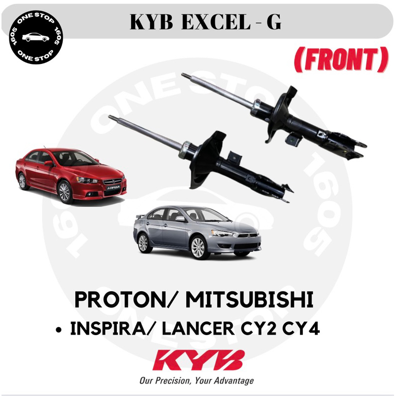 PROTON INSPIRA MITSUBISHI LANCER (CY2/ CY4) DEPAN/FRONT KYB KAYABA EXCEL G ABSORBER GAS 2PCS ...