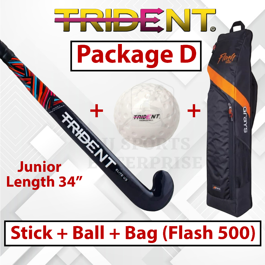 Trident Elite V3 Wood Fibreglass Reinforced Hockey Stick Training ...