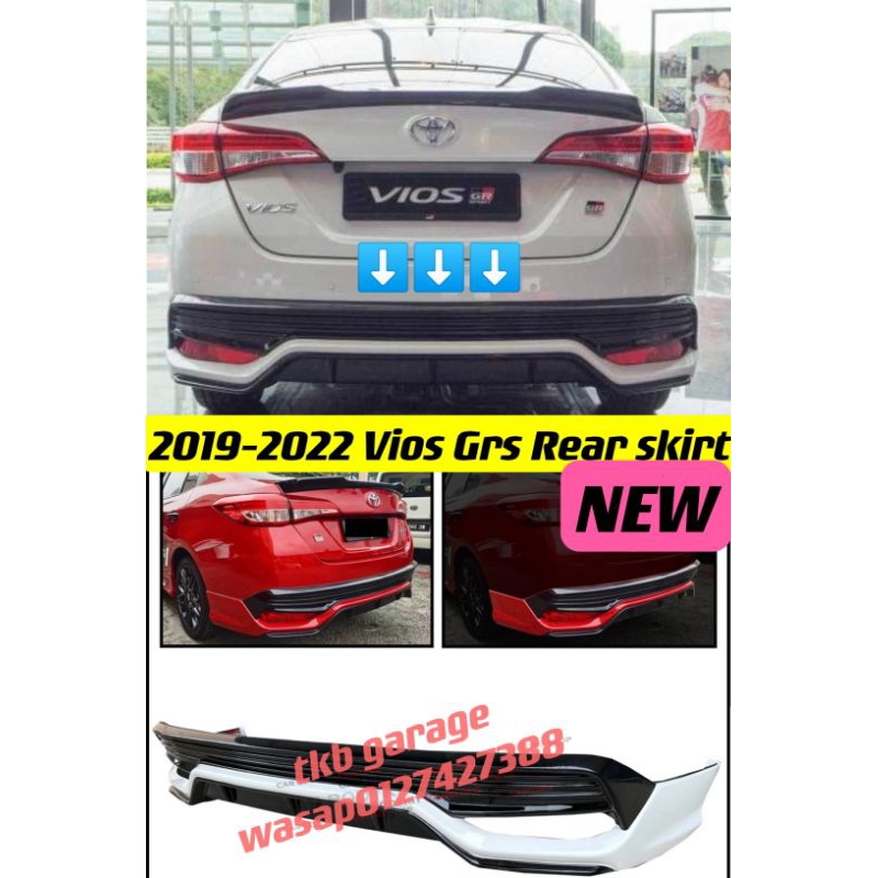 2019-2020 toyota vios grs rear skirt lips | Shopee Malaysia