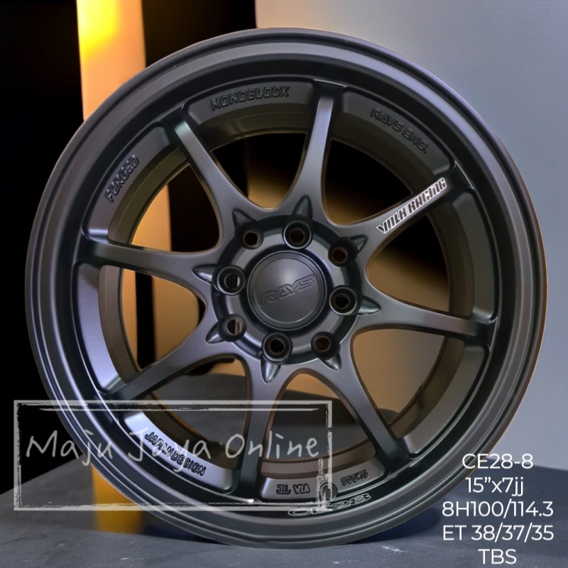 New Sport Rim 15” RAYS CE28 15 inch 8H100/114.3(1set is 4pcs) | Shopee ...