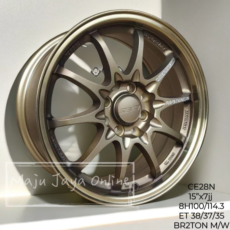 New Sport Rim 15” RAYS CE28 15 inch 8H100/114.3(1set is 4pcs) | Shopee ...
