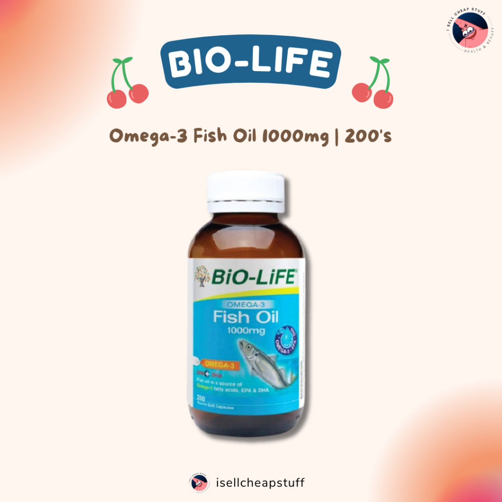 Bio-Life Omega-3 Fish Oil 1000mg 200's (EXP: 07/2024) | Shopee Malaysia