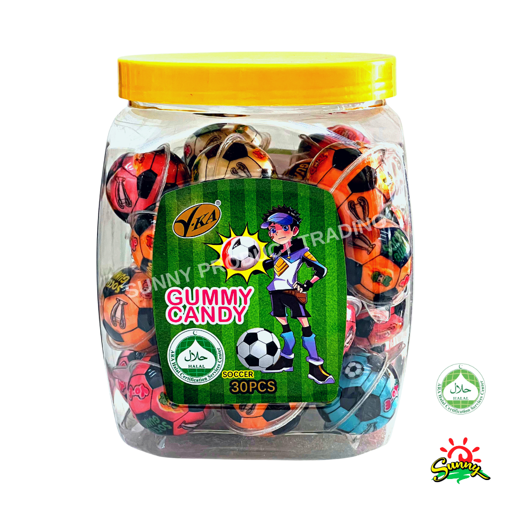 11g x 30pcs V.KA Soccer Gummy Soft Candy Gula Gula Lembut Bergetah Bola ...
